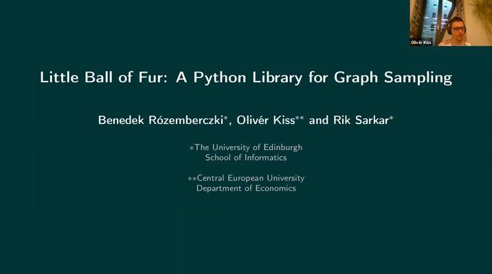 Little ball of fur: A python library for graph sampling