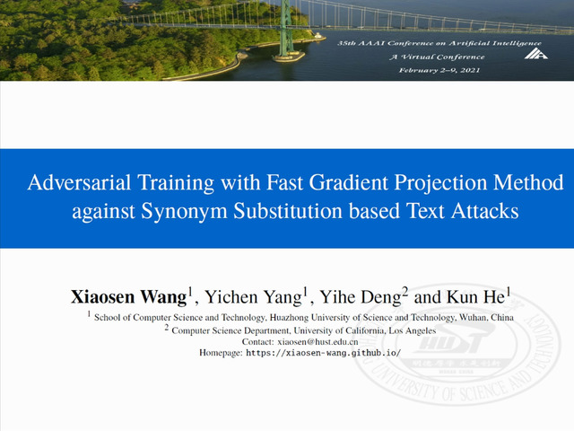 Adversarial Training with Fast Gradient Projection Method against Synonym Substitution Based ...