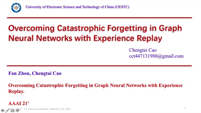 Overcoming Catastrophic Forgetting in Graph Neural Networks with Experience Replay